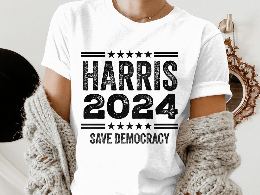 Harris 2024 Save Democracy T-shirt, Election 2024 Apparel, Political ...