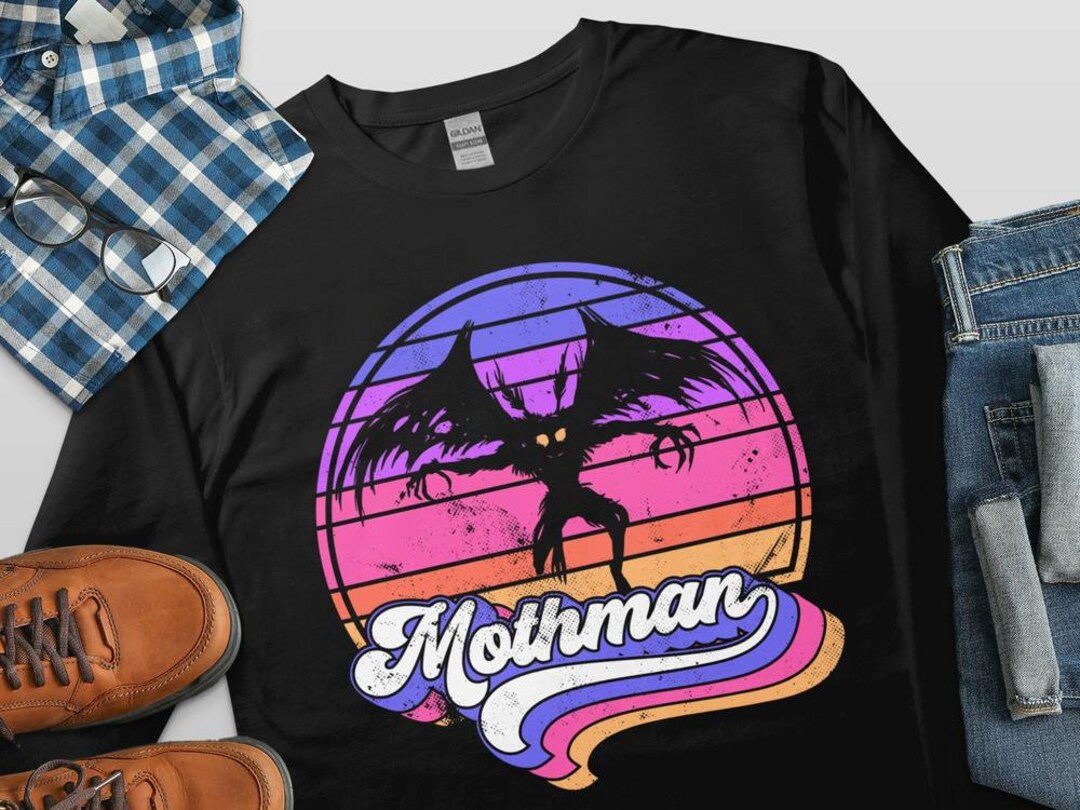 Mothman Retro Cryptid Vintage - Etsy