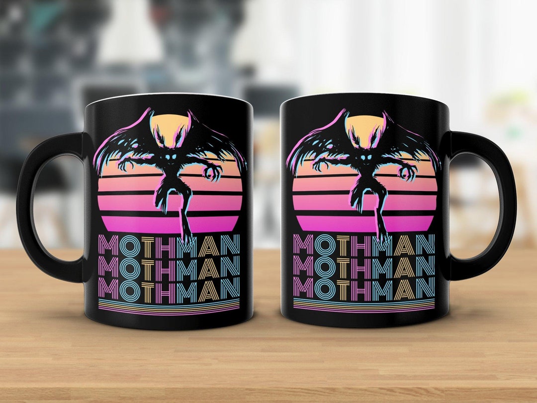 Mothman Cryptid 80s Gift Black Coffee Mug 11oz 15oz - Etsy