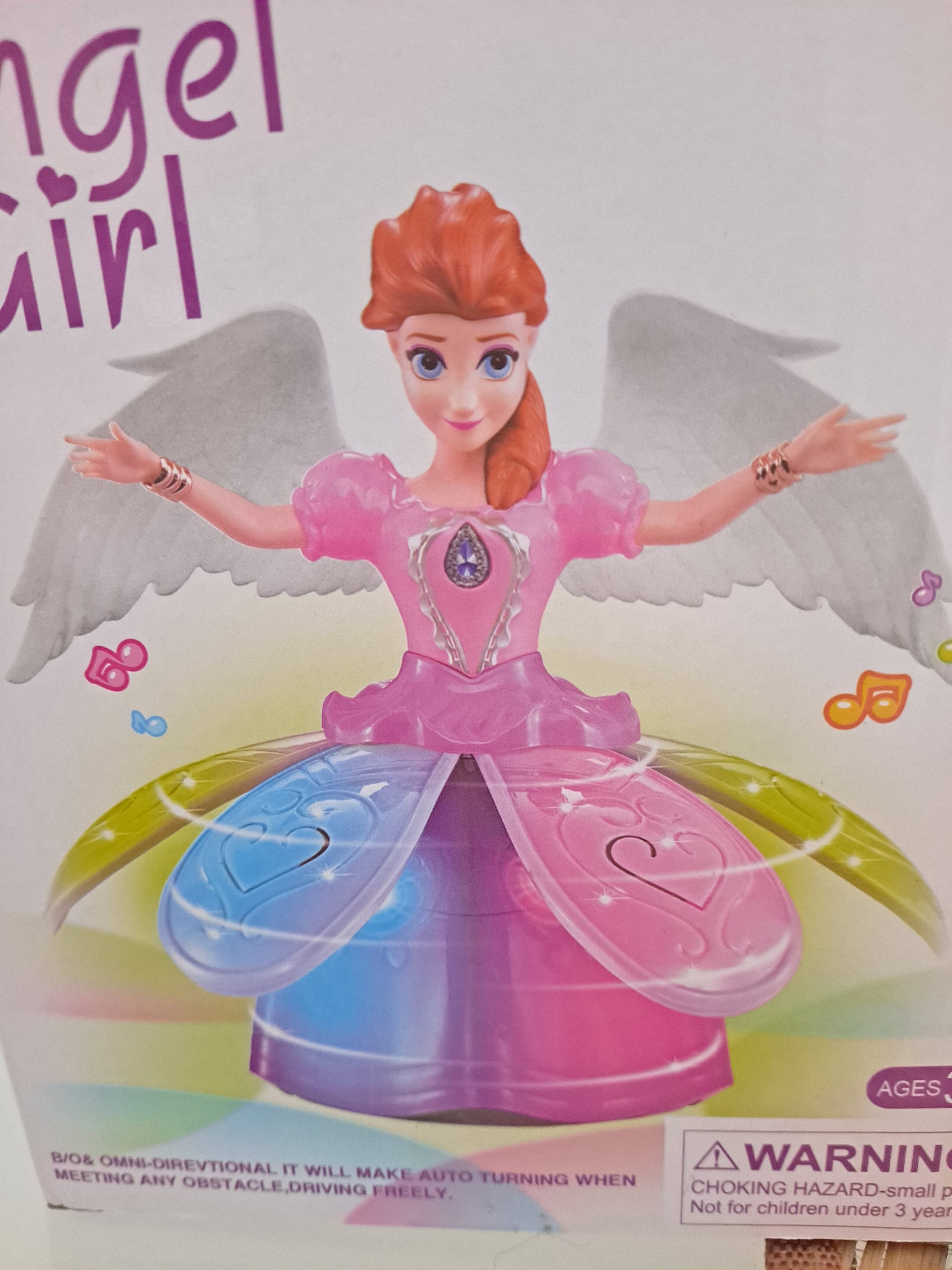 Angel Girl Dancing Dollb/o and Omni-directional Make Auto Turns Light ...