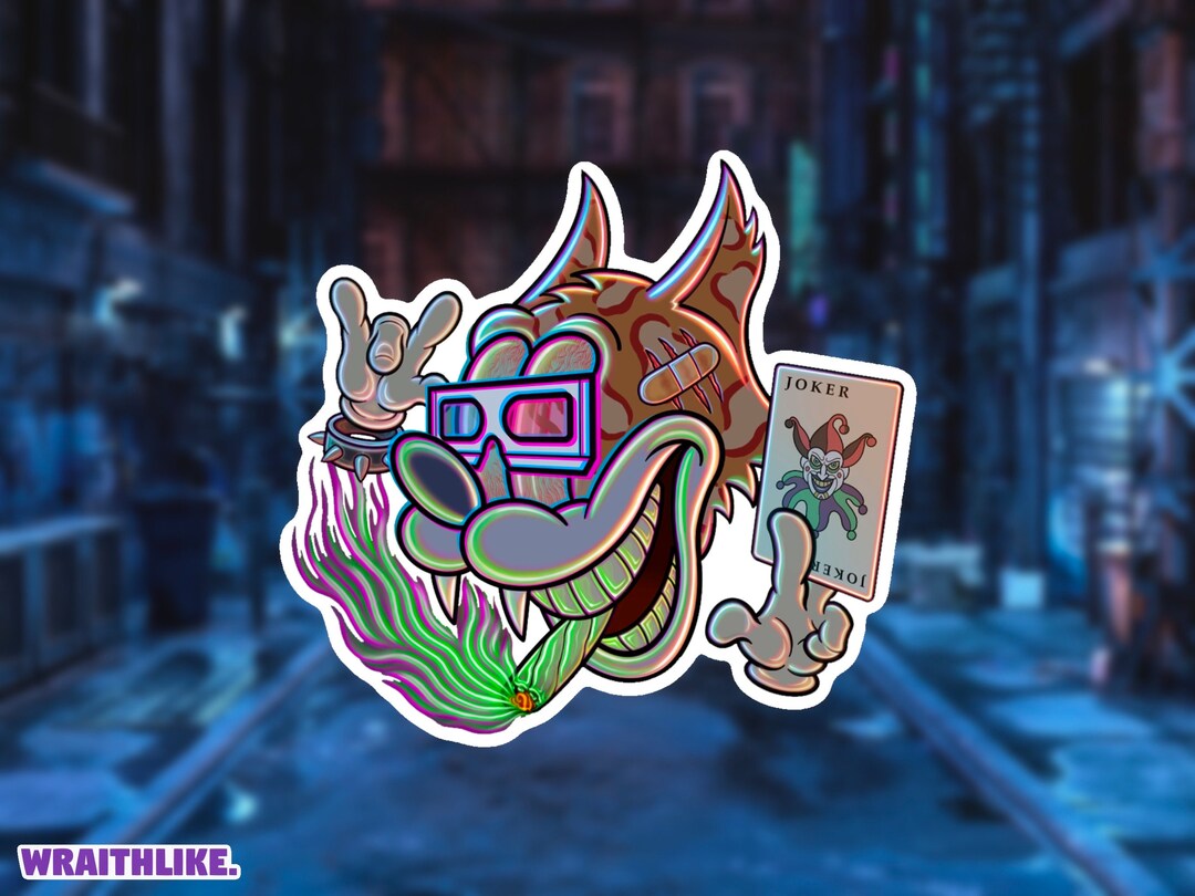 Smokin Cat Sticker - Etsy