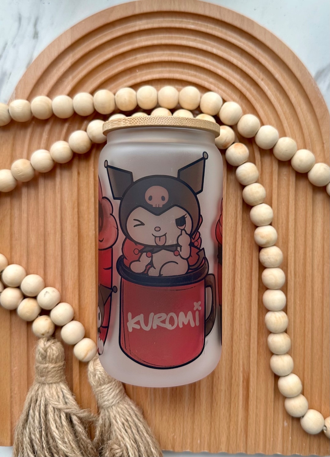 Kuromi Cup, Kuromi Tumbler, Kuromi Libbey Glass, Hello Kitty Cup, Hello ...