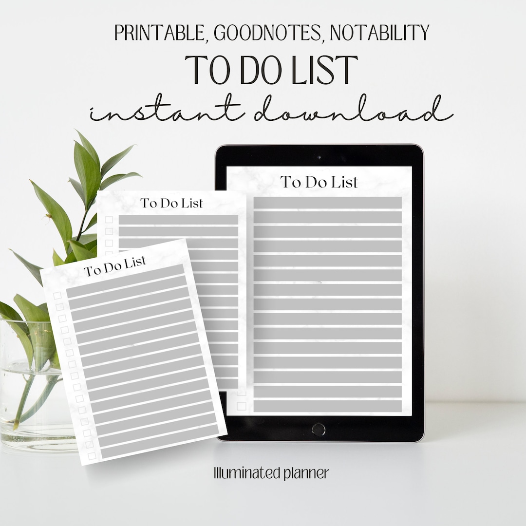 Daily to Do List Printable, Daily Task List Template PDF, Daily ...