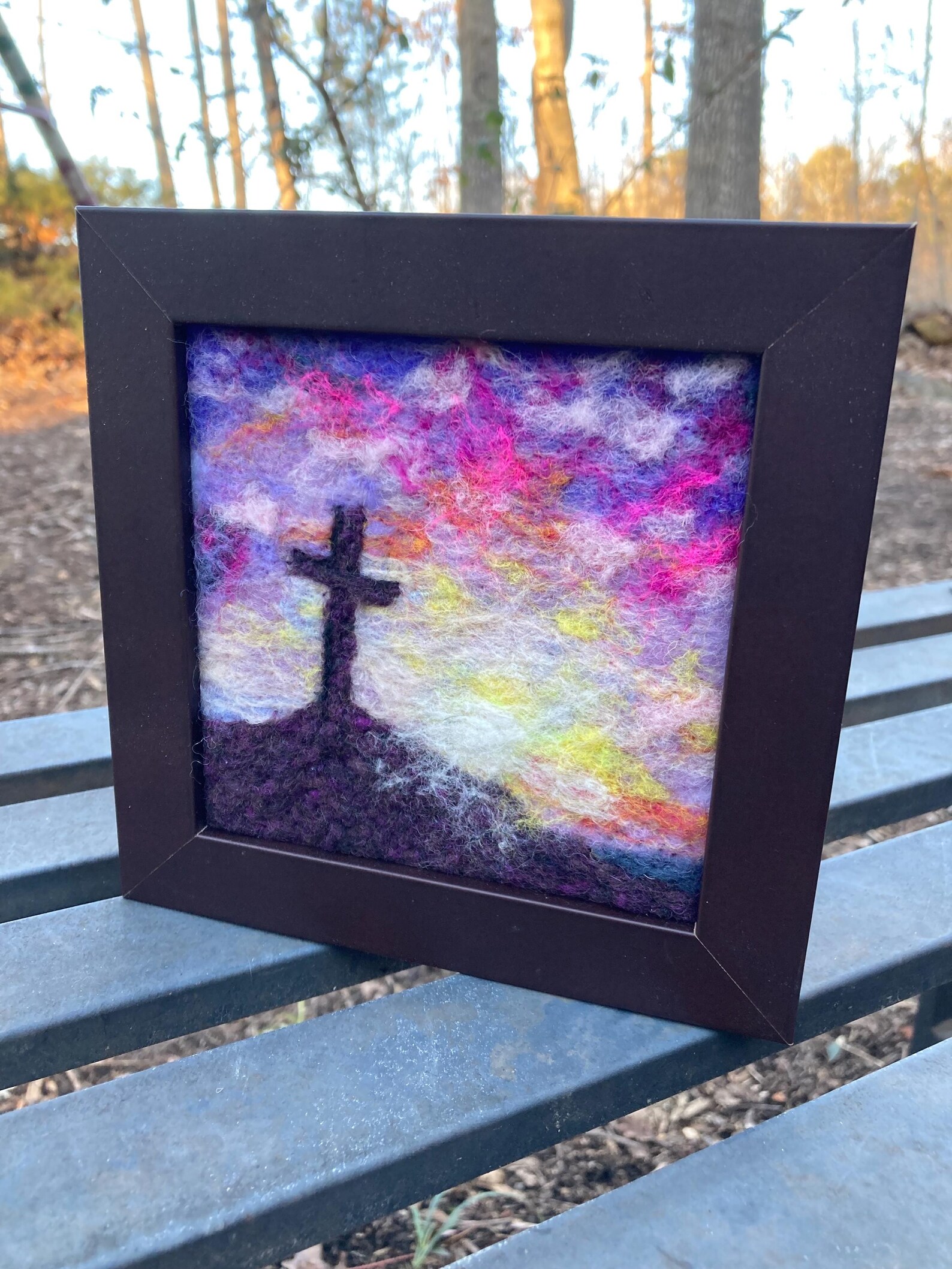 PROPITIATION: Needle Felted Wool Art, Easter, Resurrection, Cross ...