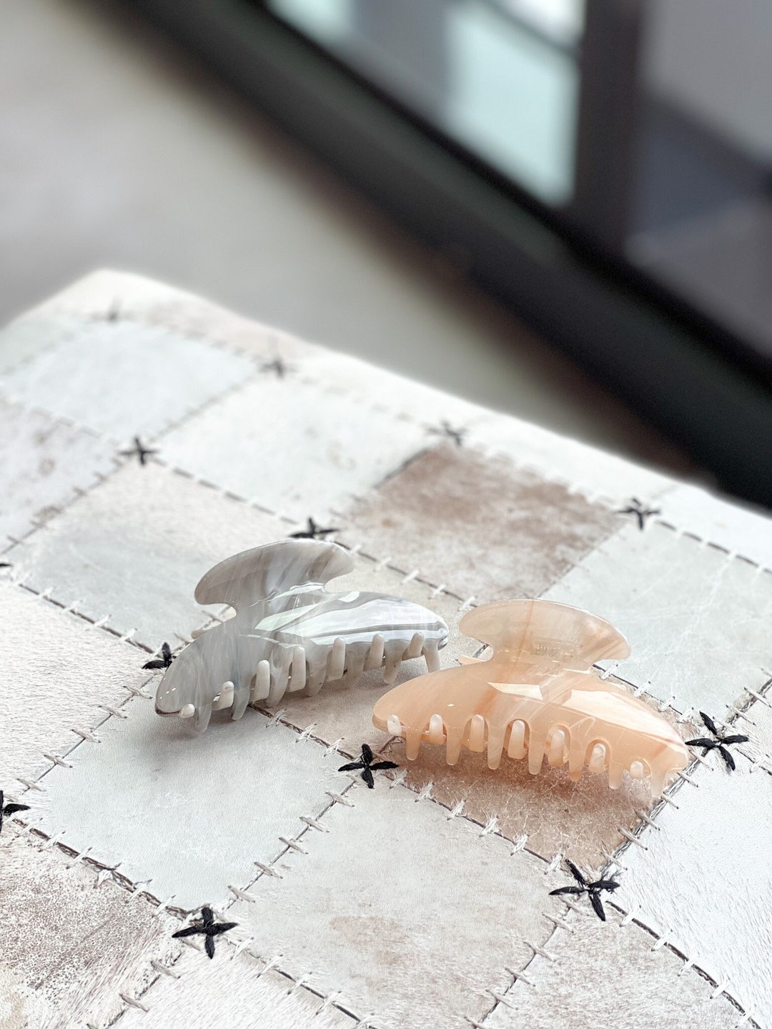 Hair Clip, Tortoise Hair Claw, High Quality, Shiny, Acetate Hair Clip ...