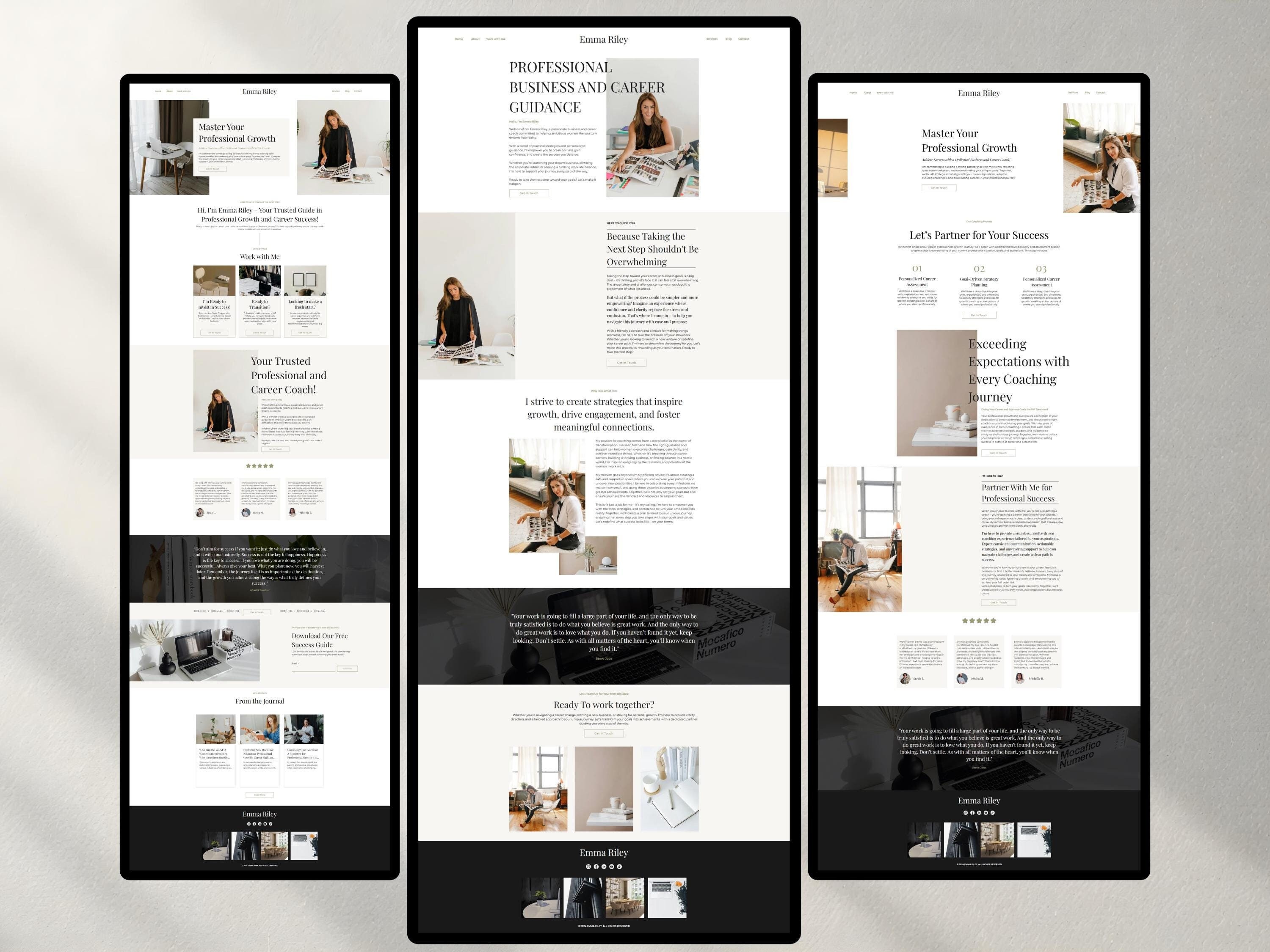 Premium Wix Website Templates for Coaches and Female Entrepreneurs,wix ...