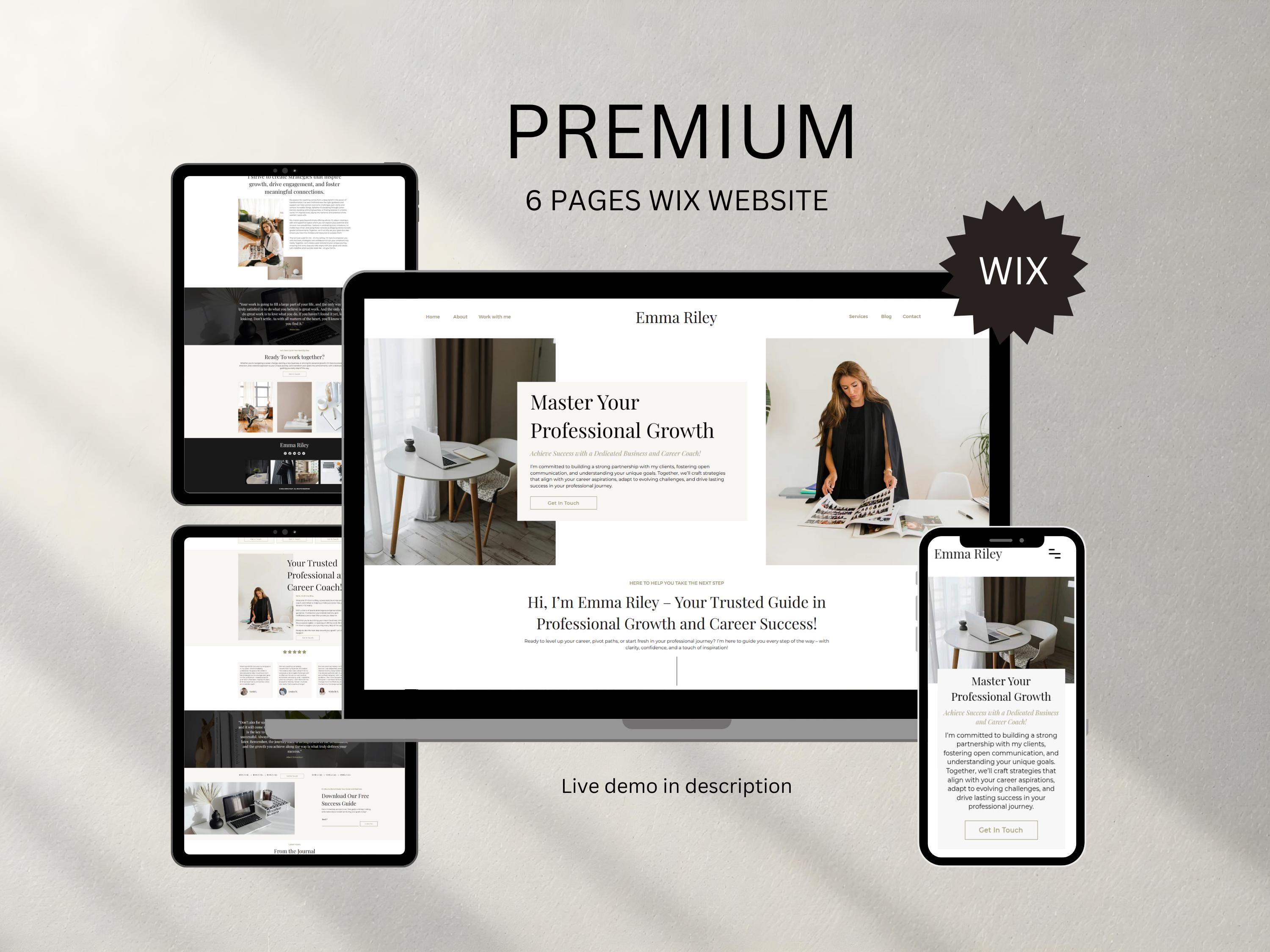 Premium Wix Website Templates for Coaches and Female Entrepreneurs,wix ...