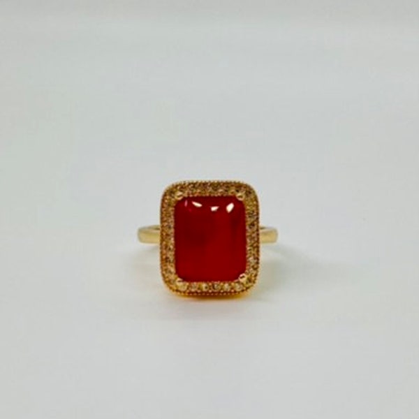 Ruby Emerald Ring - Etsy