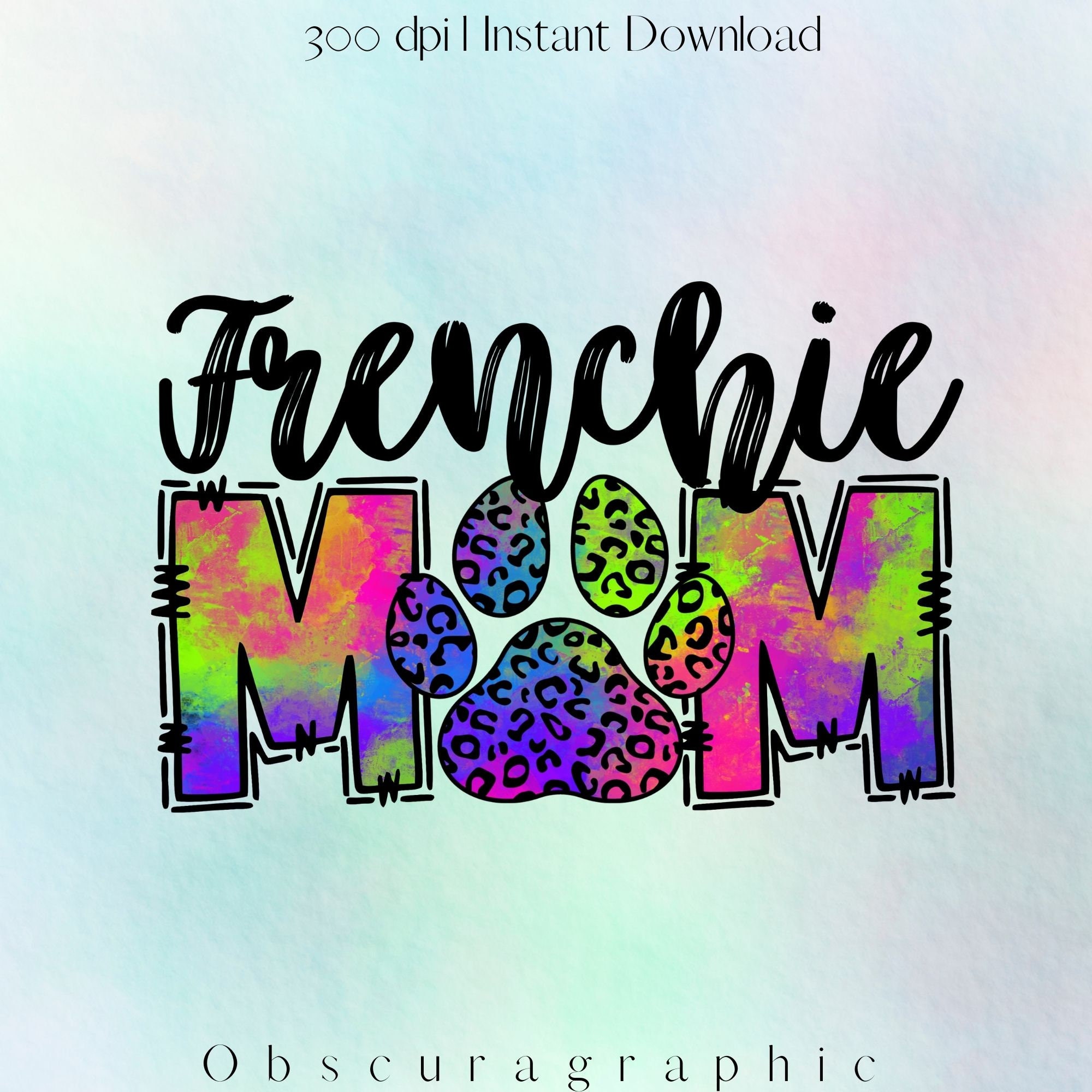 Neon Frenchie Mom Png, Frenchie Png, Frenchie Design, Frenchie Mom ...
