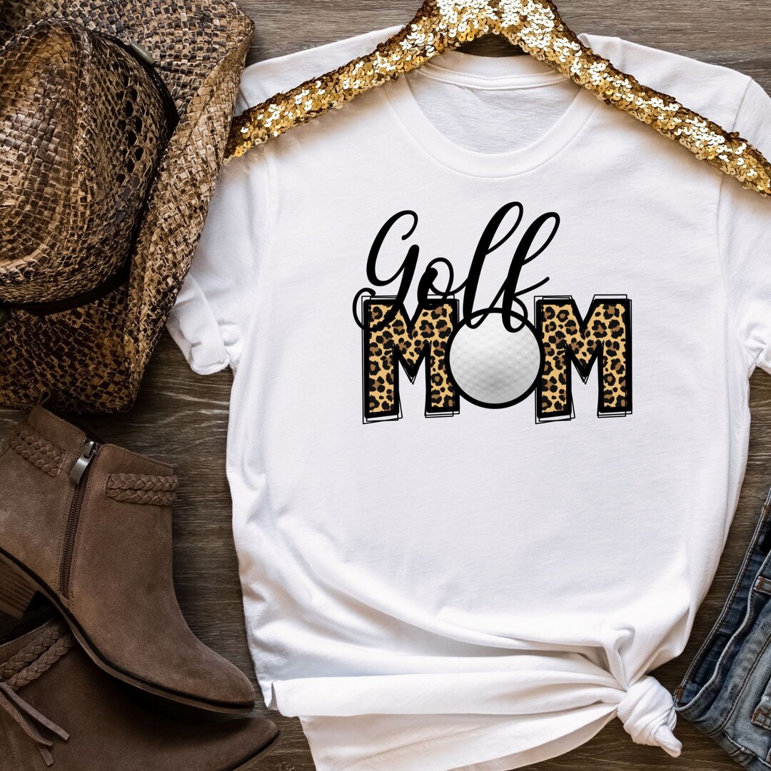 Golf Mom PNG Leopard Print Sublimation Design Golf Png Golfing Png Golf ...