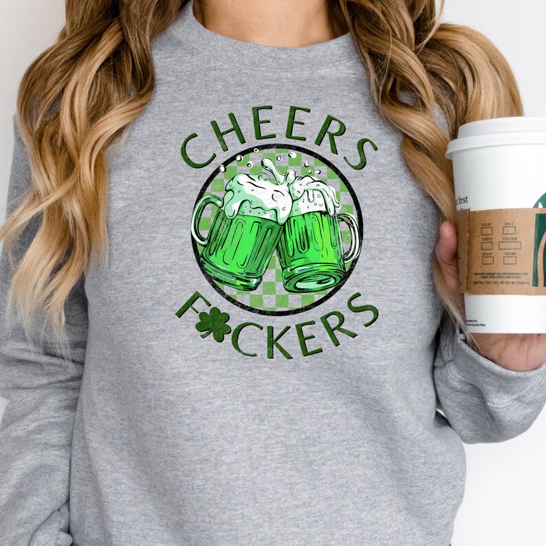 Cheers Fuckers PNG St. Patricks Day PNG Cheers St Patty - Etsy