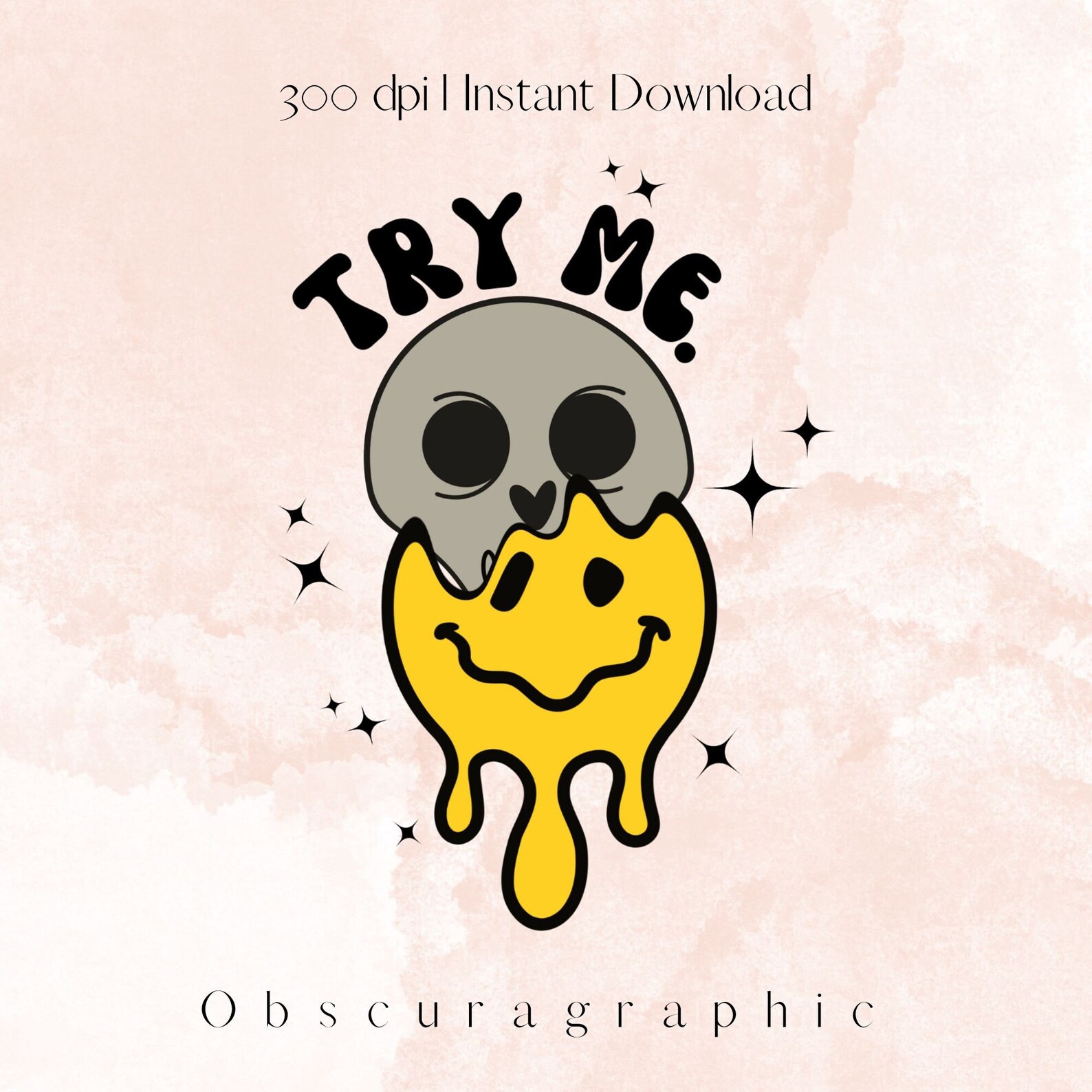 Try Me Png, Melting Smile Png, Smiley Png Download File Skull Smiley ...