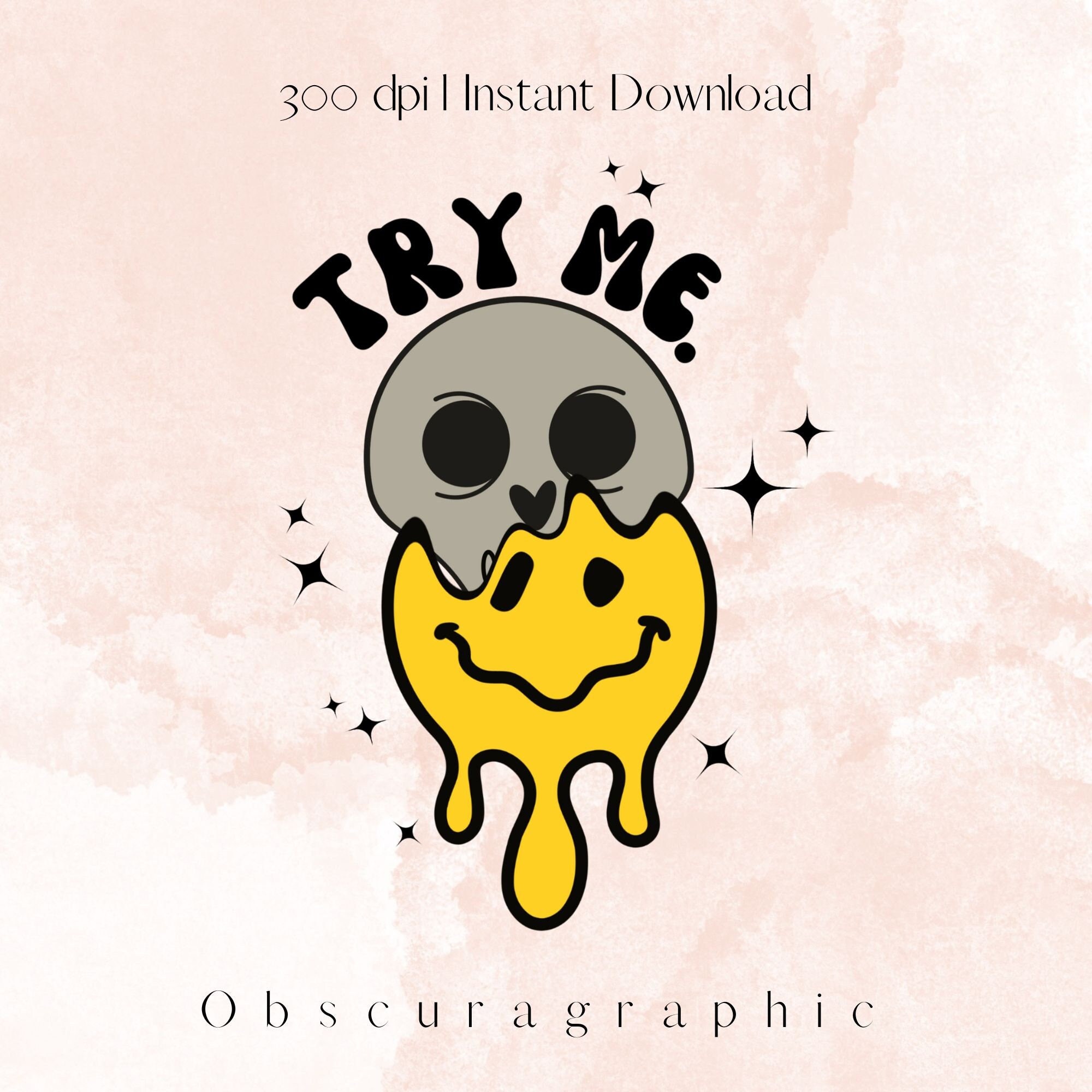 Try Me Png, Melting Smile Png, Smiley Png Download File Skull Smiley ...
