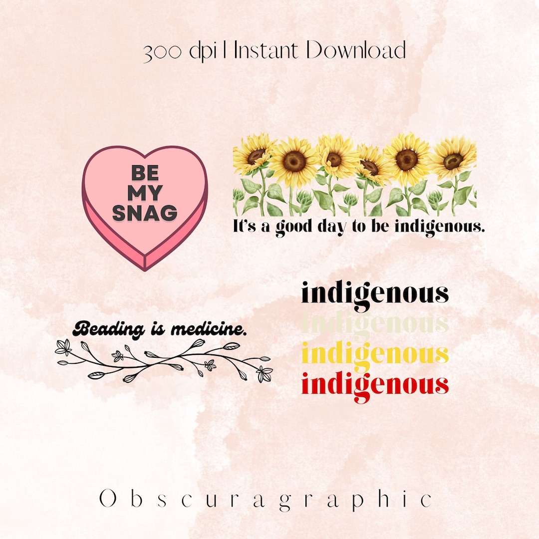 Bundle 4 File Indigenous Mama Png, Beading Native Design, Be My Snag ...