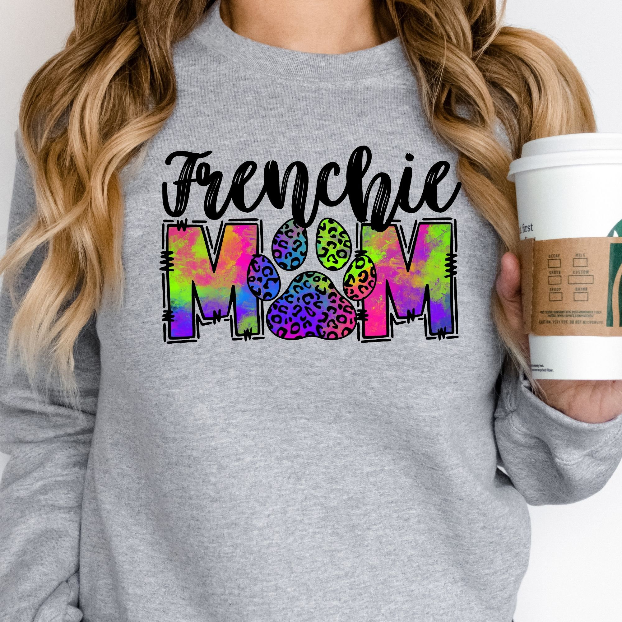 Neon Frenchie Mom Png, Frenchie Png, Frenchie Design, Frenchie Mom ...