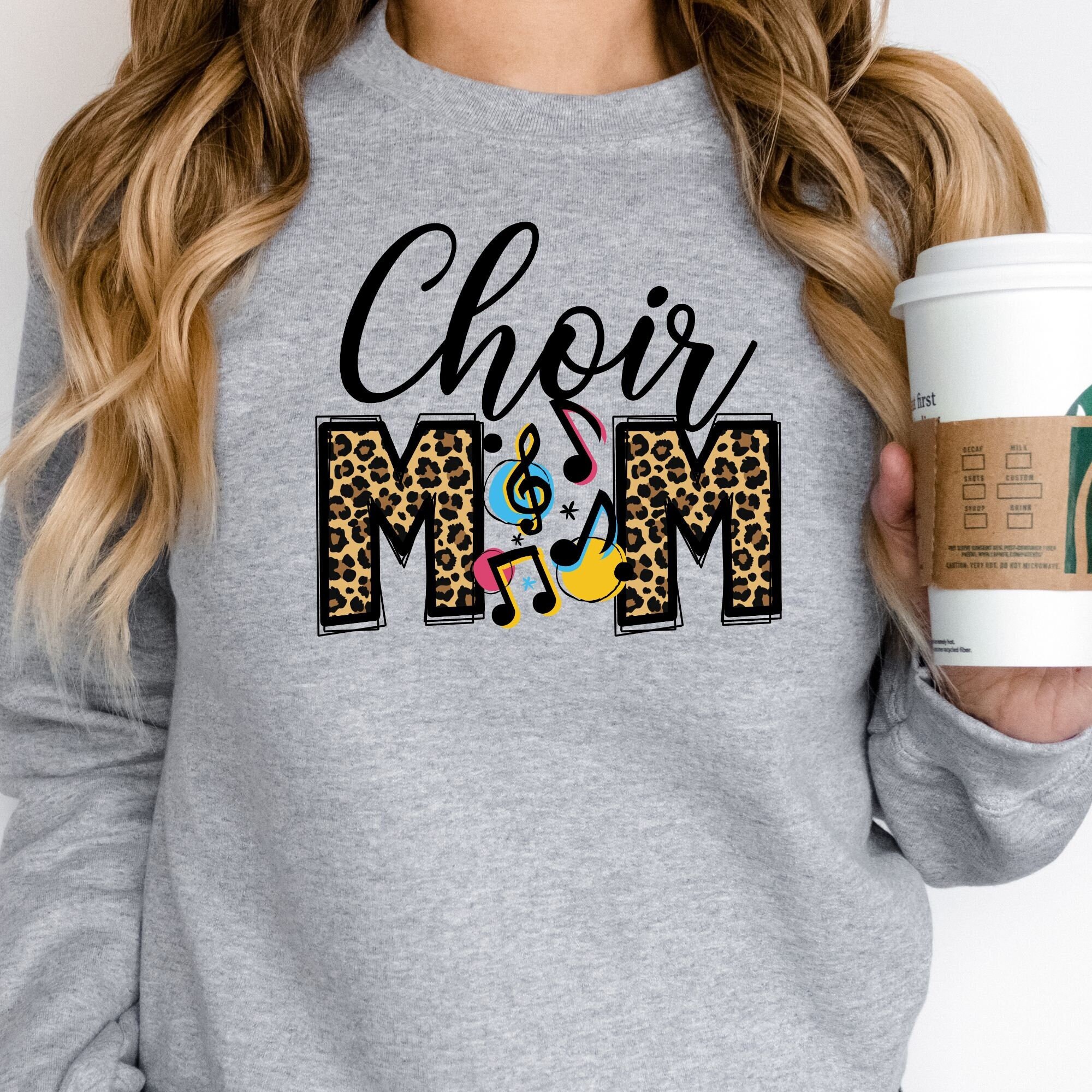 Choir Mom PNG Leopard Print Sublimation Design Choir Png Chorus Png Choir Mama Png Digital ...