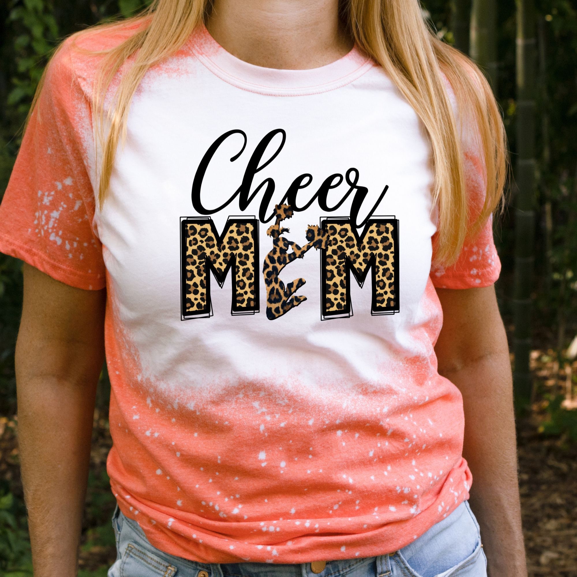 Cheer Mom PNG Leopard Print Sublimation Design Cheer Png Cheerleading ...