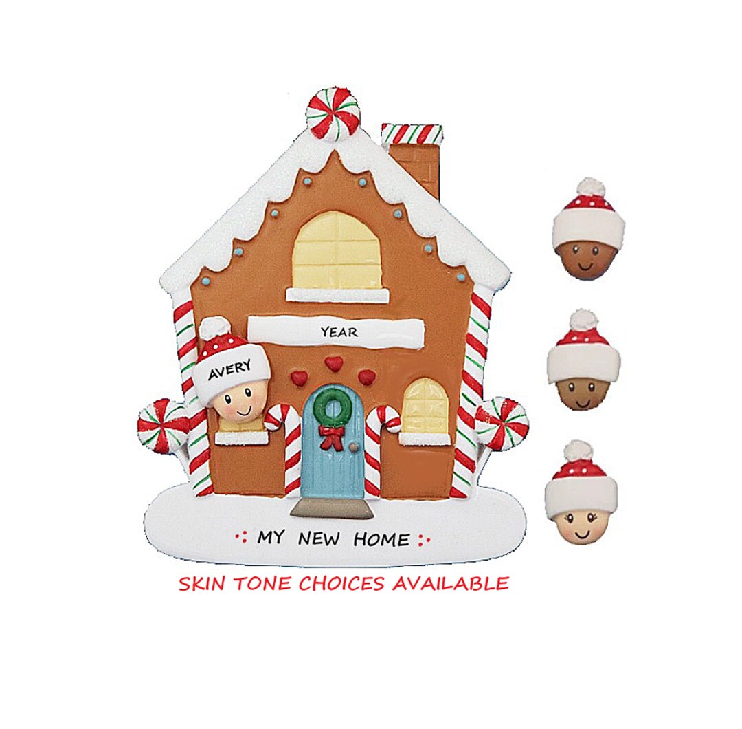 Gingerbread House Personalized Christmas Ornament - Home Sweet Home ...