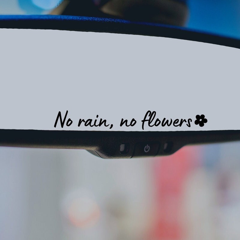 Car Mirror Flower Stickers - Etsy