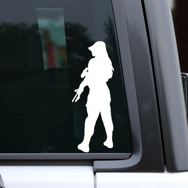 Female Army Vet Car Decal - Etsy