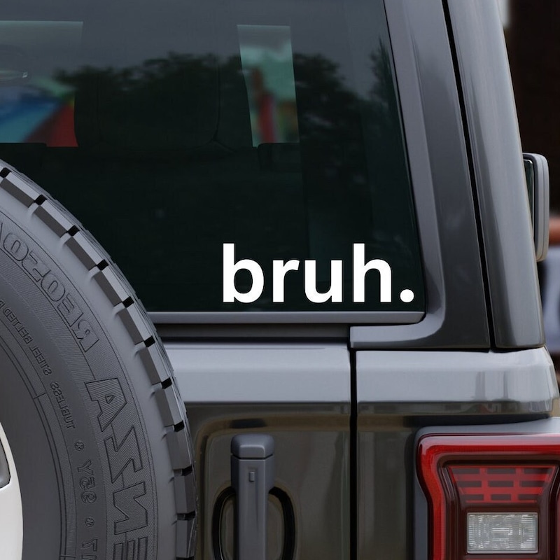 Bruh Car Window Sticker - Etsy