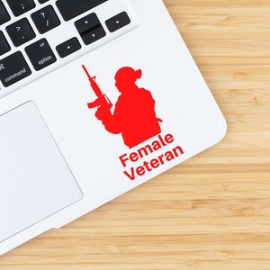 Female Veteran Car Decal, Military Women, Military Veteran Gift for ...