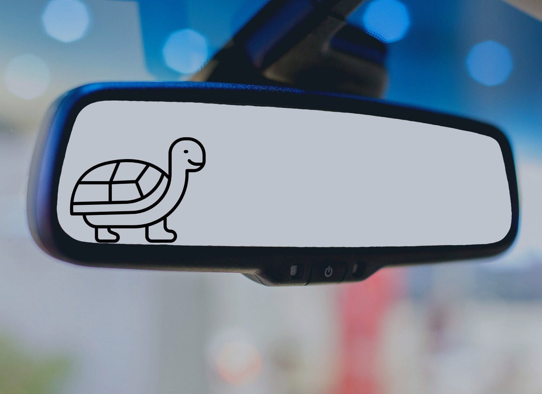 Turtle Mirror Decal, Rearview Mirror Car Decals for Women, Sea Turtle ...