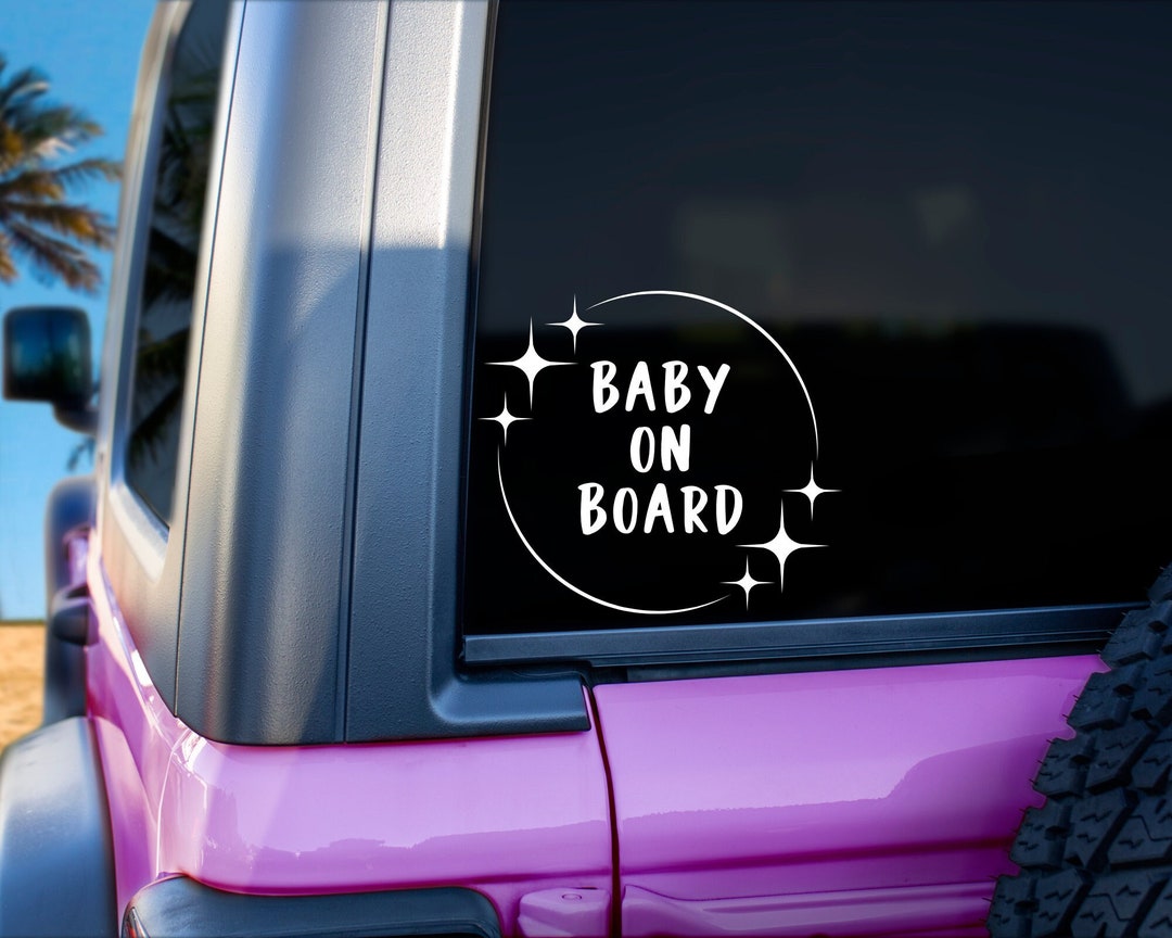 Baby on Board Car Decal, New Parent Sticker, Minimalists Baby Car ...