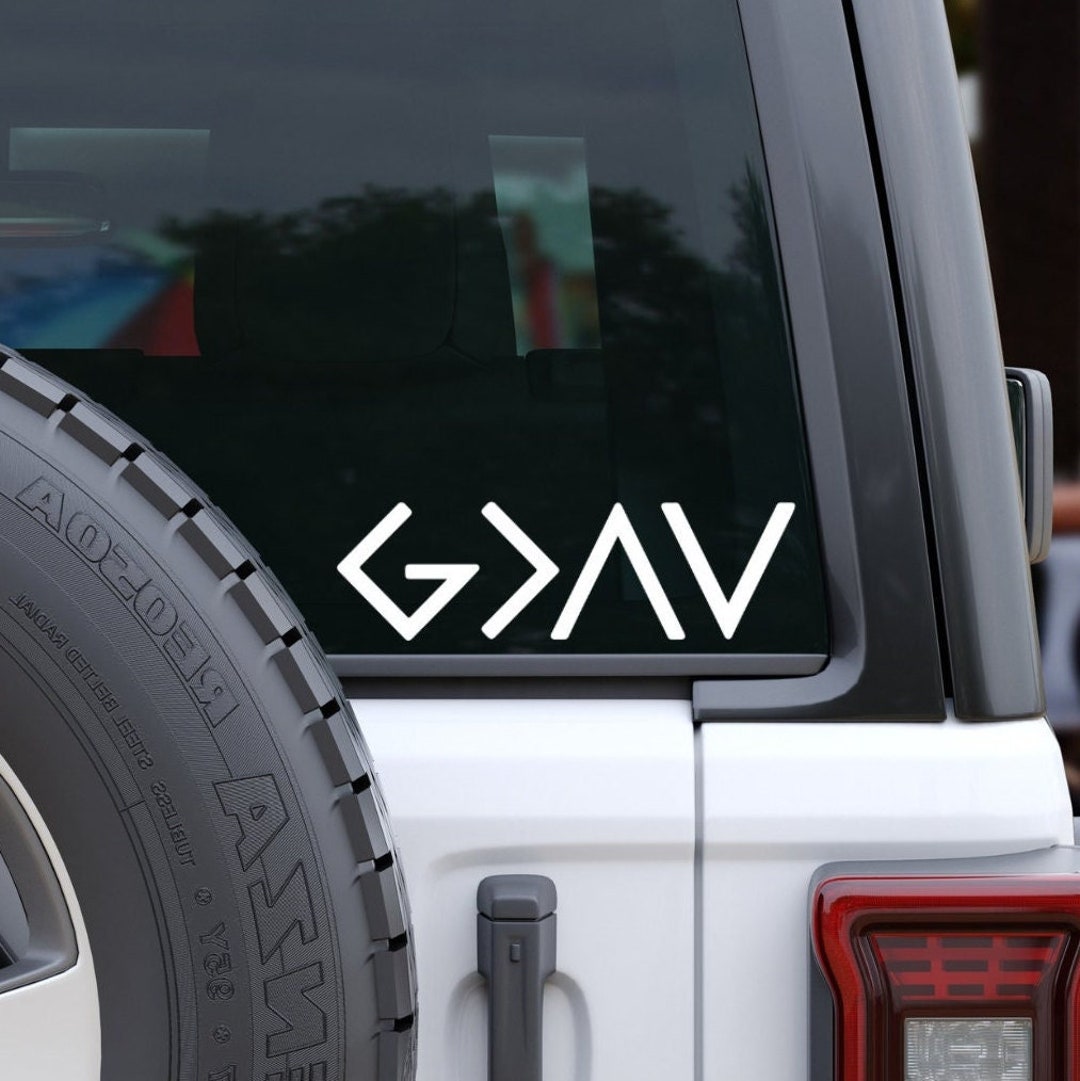 God is Greater Than the Highs and Lows Decal, God is Greater Sticker ...