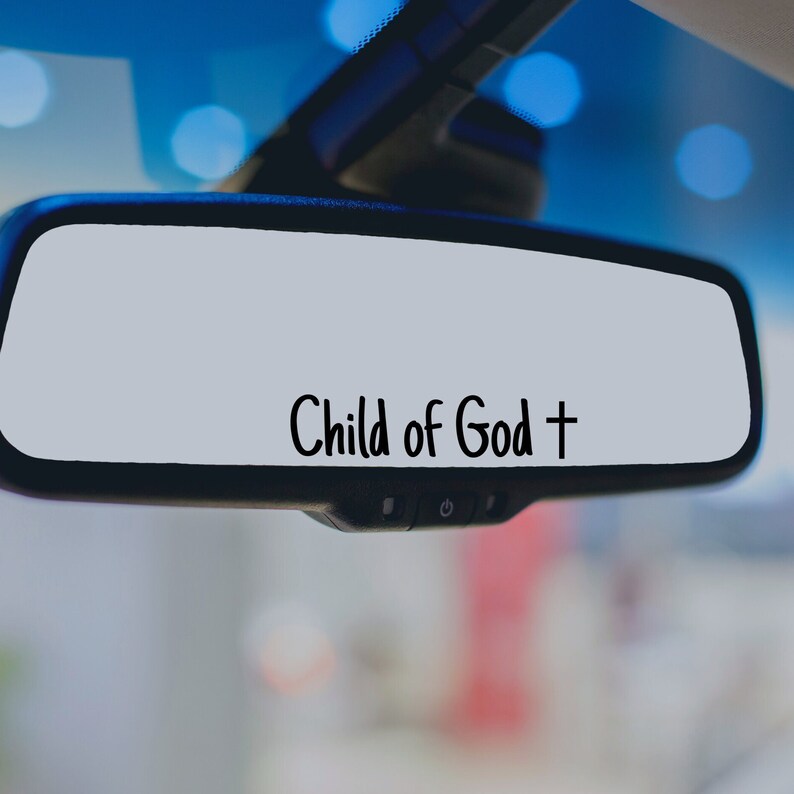 Child of God Mirror Decal Car Decals for Women Faith Vinyl - Etsy
