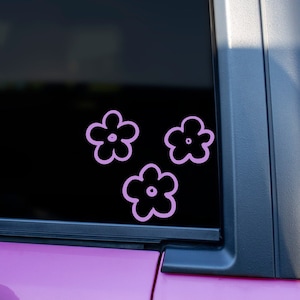 Cute Flower Decals, Car Decals for Women, Cute Car Stickers, Vinyl ...
