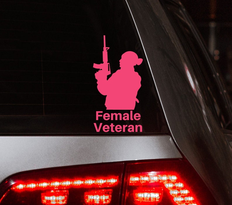 Female Veteran Car Decal Military Women Military Veteran - Etsy