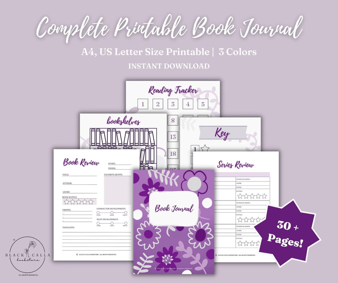 Reading Journal (purple) - Booktok and Bookstagram Book Journal ...