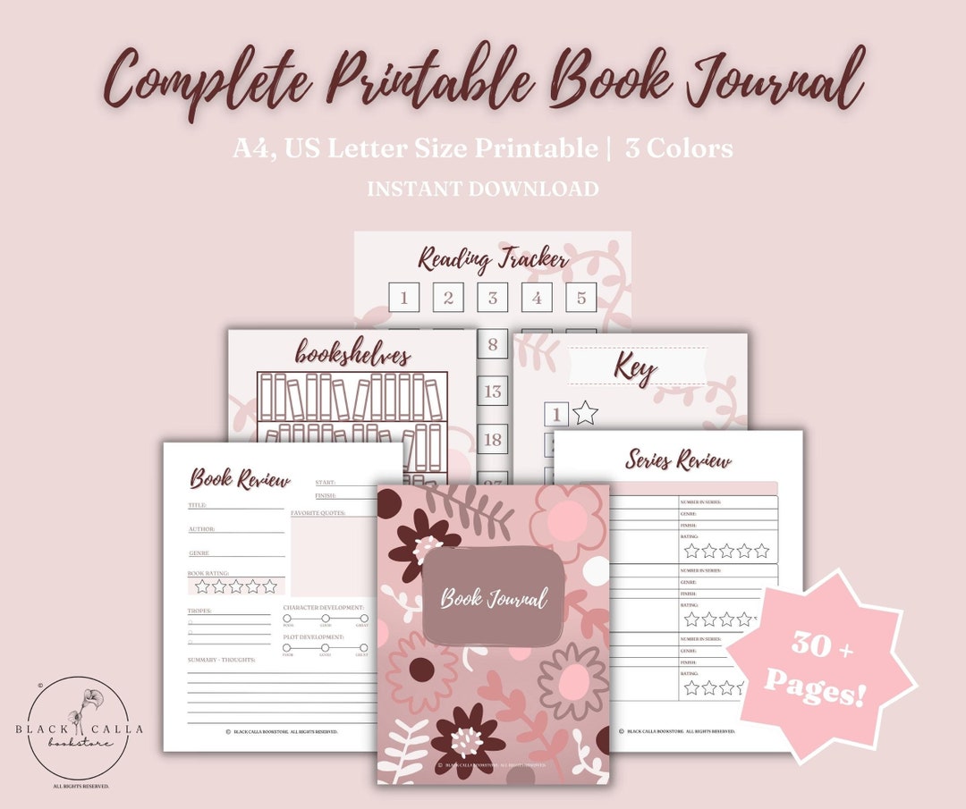 Reading Journal (pink) - Booktok and Bookstagram Book Journal, Reading ...