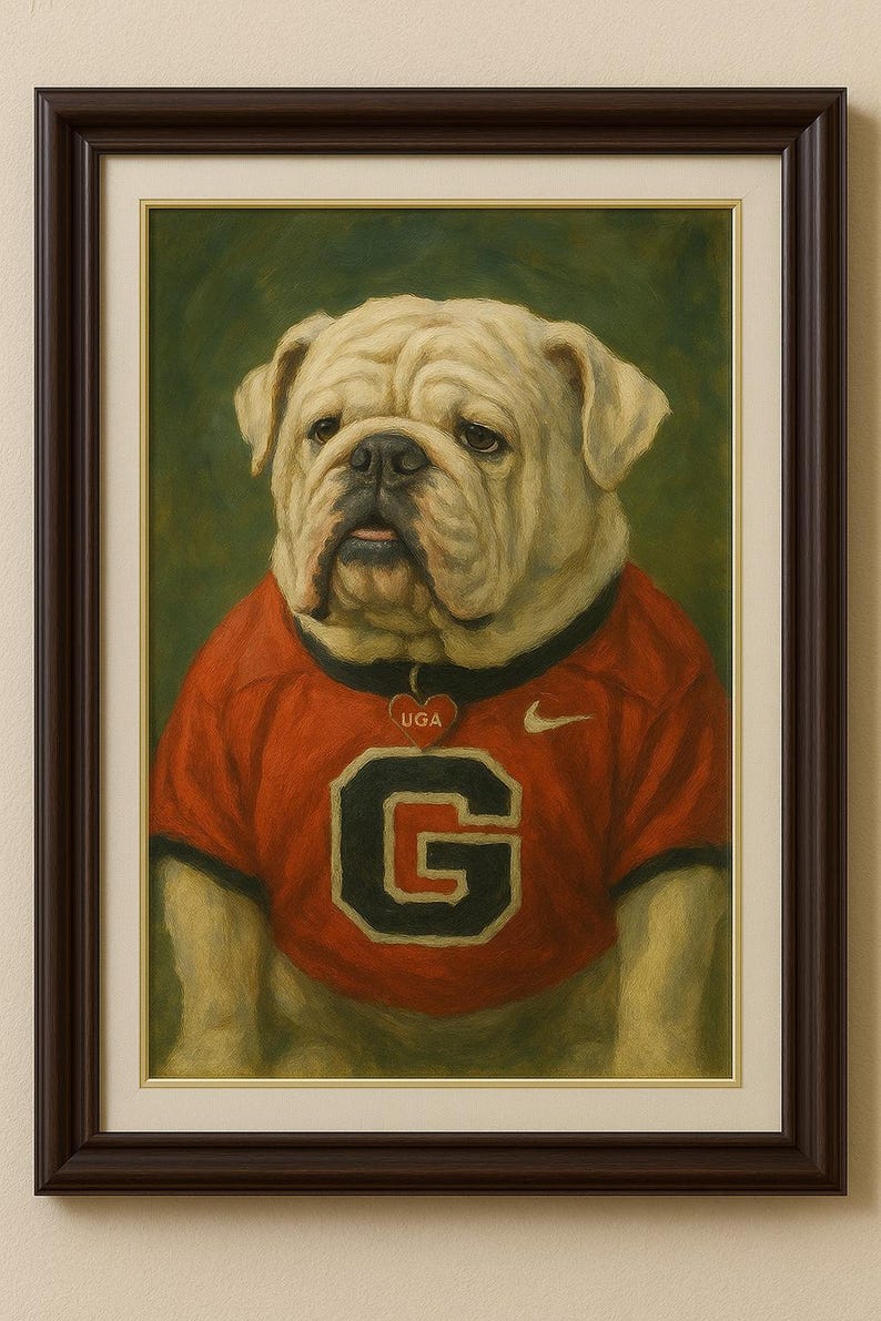 Uga the Georgia Bulldog – Digital Painting Download | UGA Mascot Wall ...