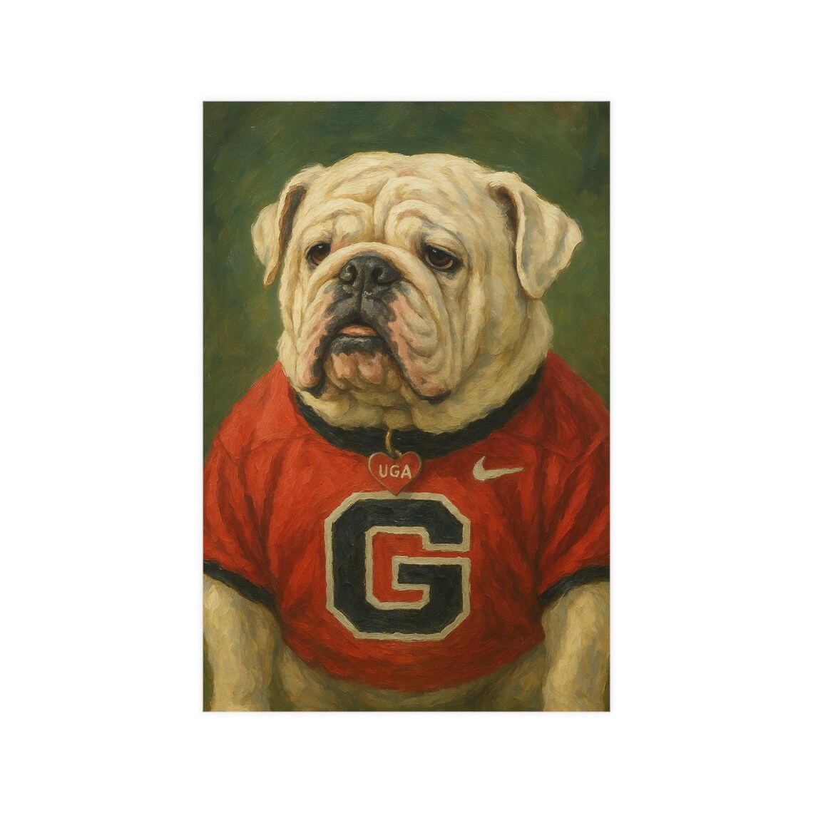 Vertical Posters, Uga Georgia Bulldog Wall Art, Horizontal Matte Prints ...