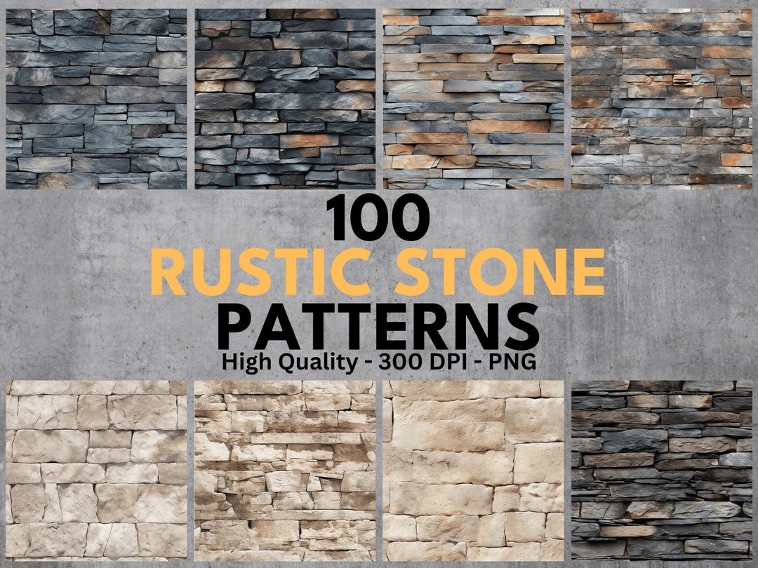 100 Rustic Stone Textures | Realistic Slate, Limestone, Granite ...