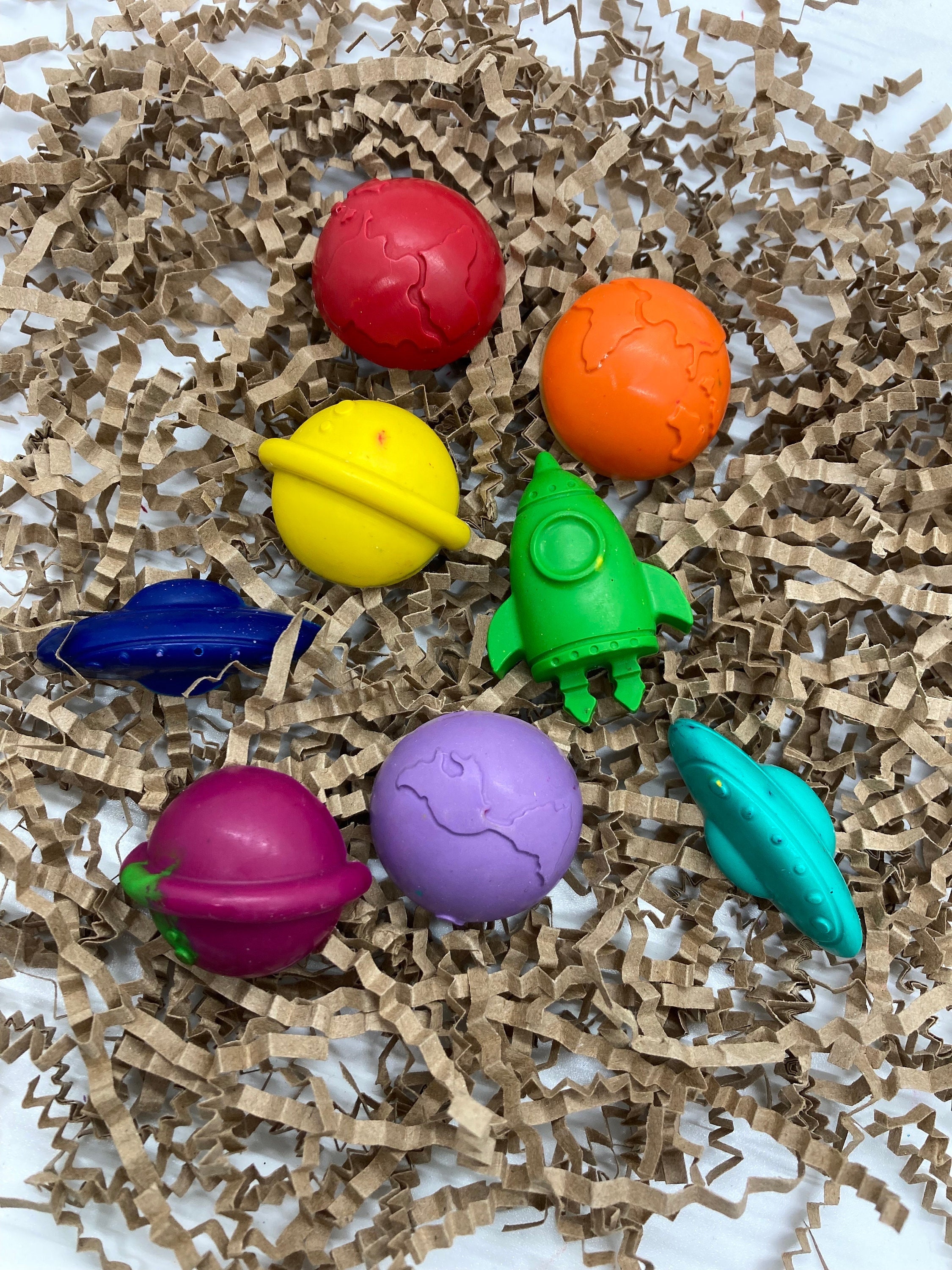 Rocket Ship Crayons,outer Space Party Favors,kids Birthday,easter ...