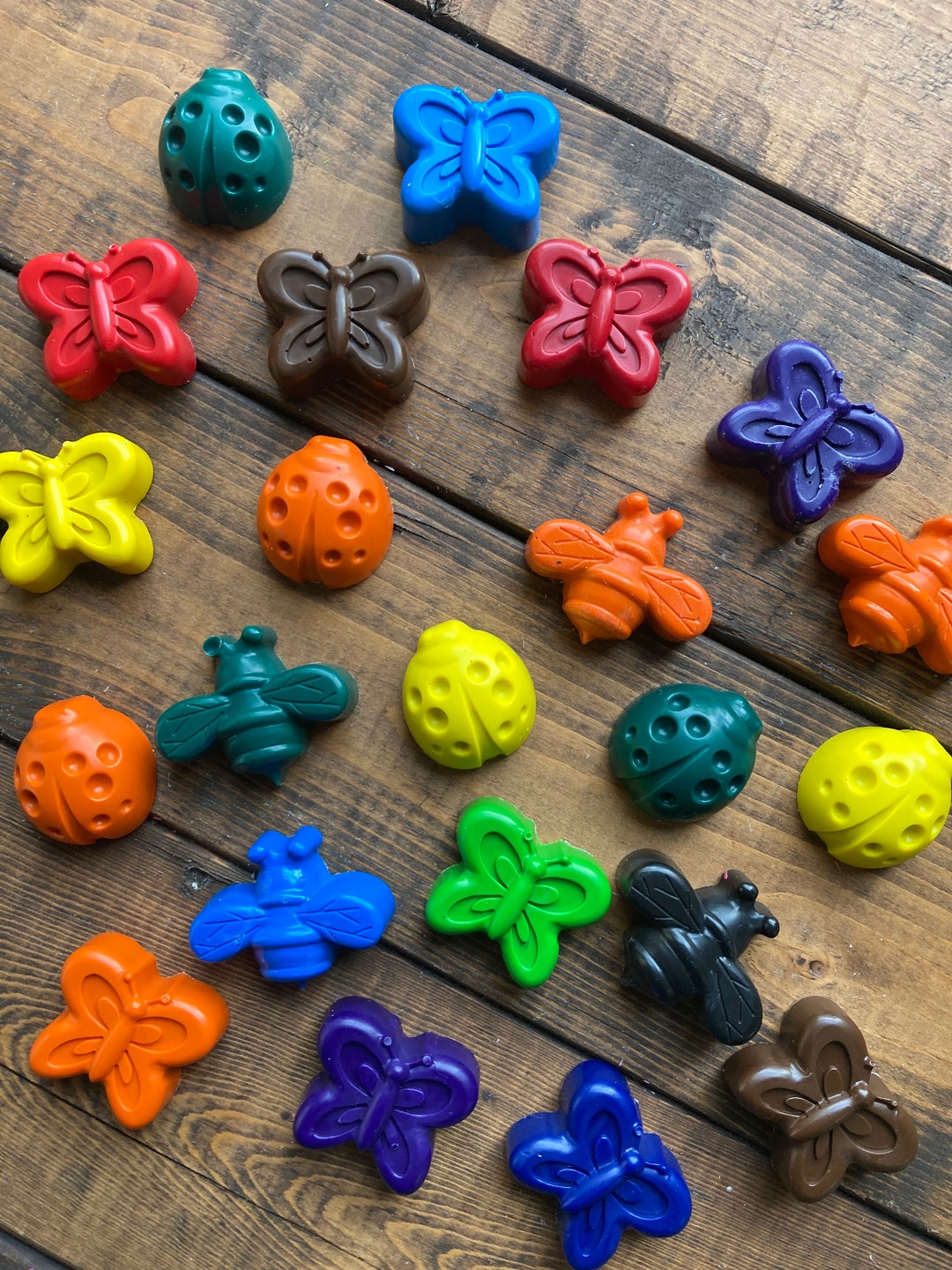 Bug Crayons,butterfly,ladybug,bee Crayon Set,art Set,girls Birthday ...