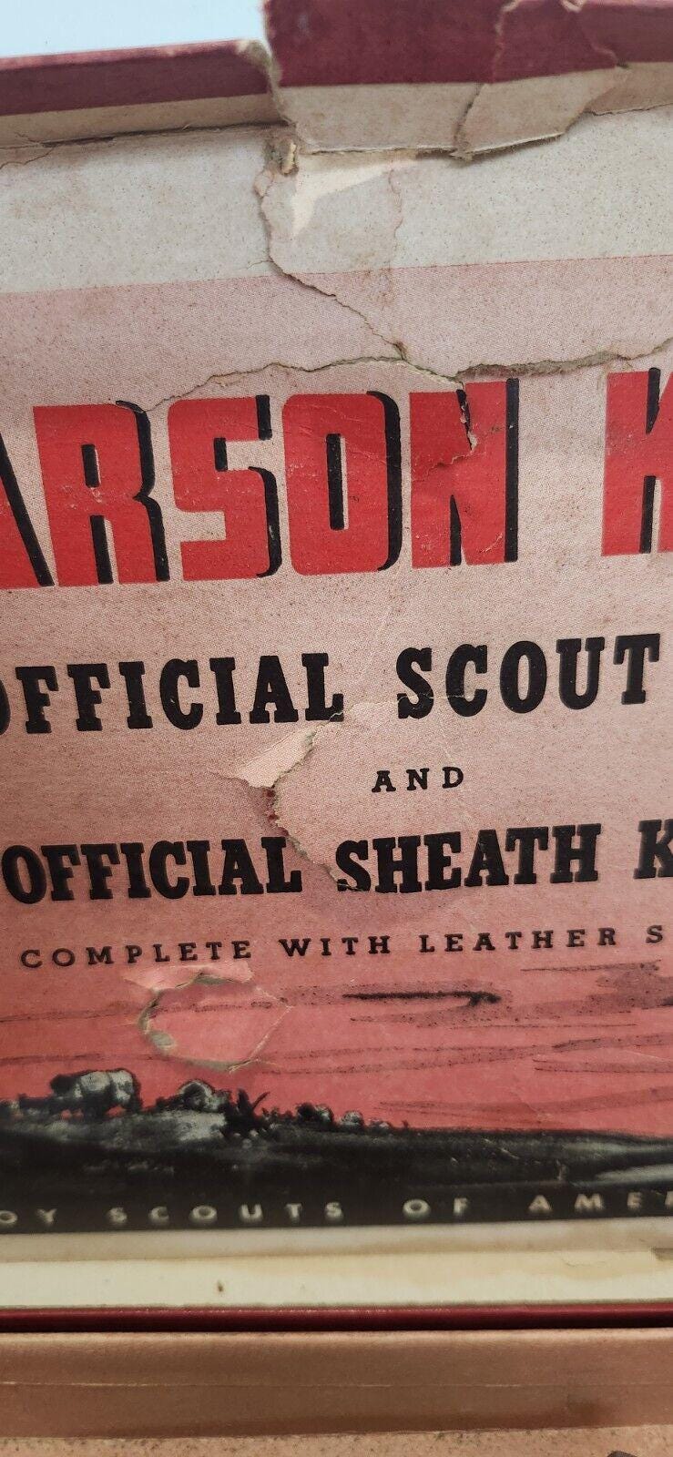 Boy Scouts of America Kit Karson Kit Kabar Hatchet Box Embossed Leather ...