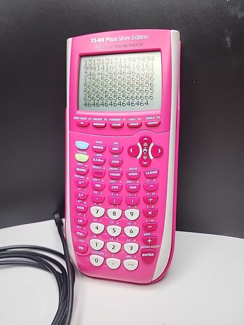 Texas Instruments Ti-84 Plus Silver Edition Graphing Calculator Pink ...
