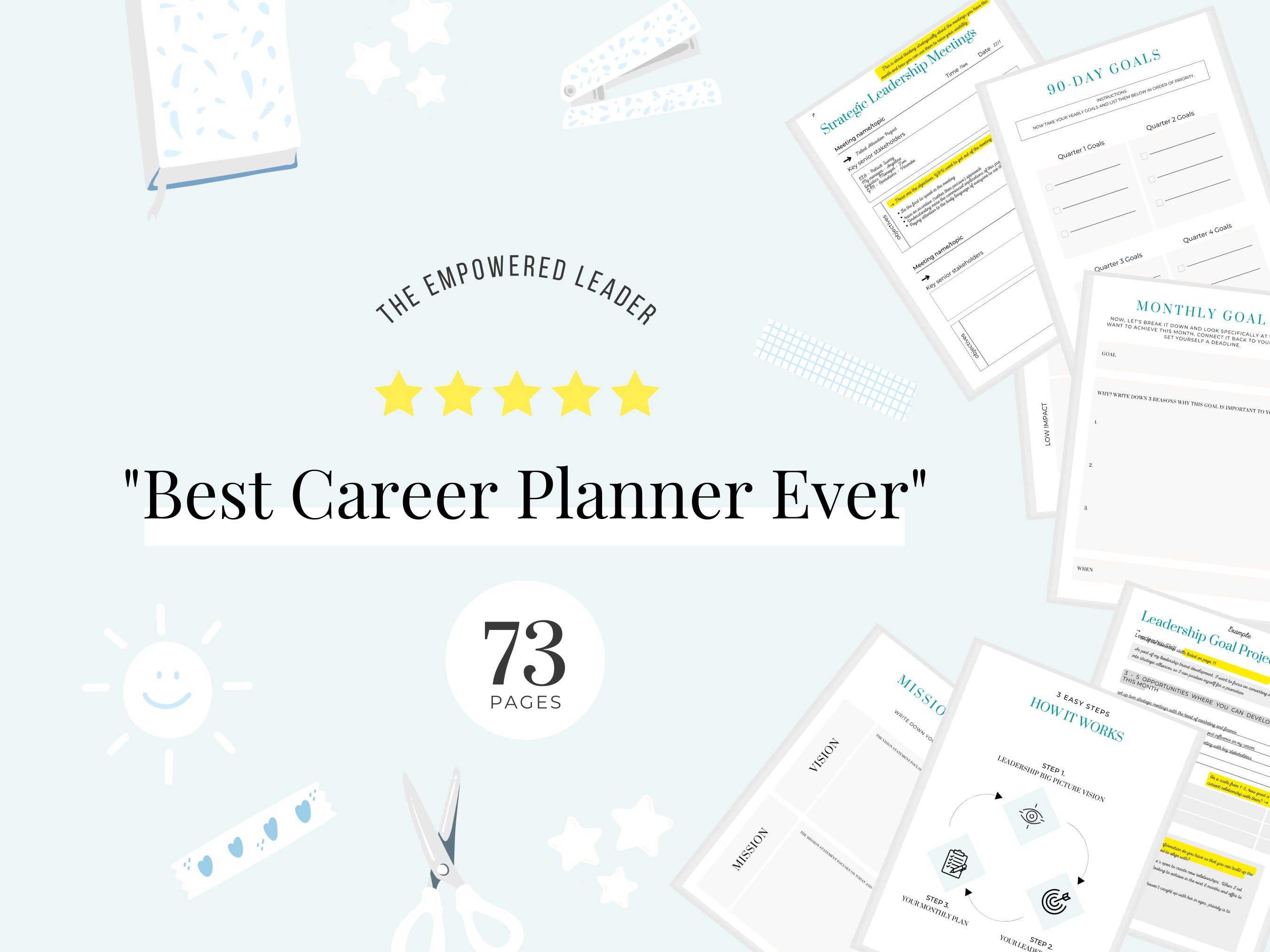 Career Planner Printable | Digital Download | Career Plan Worksheets ...