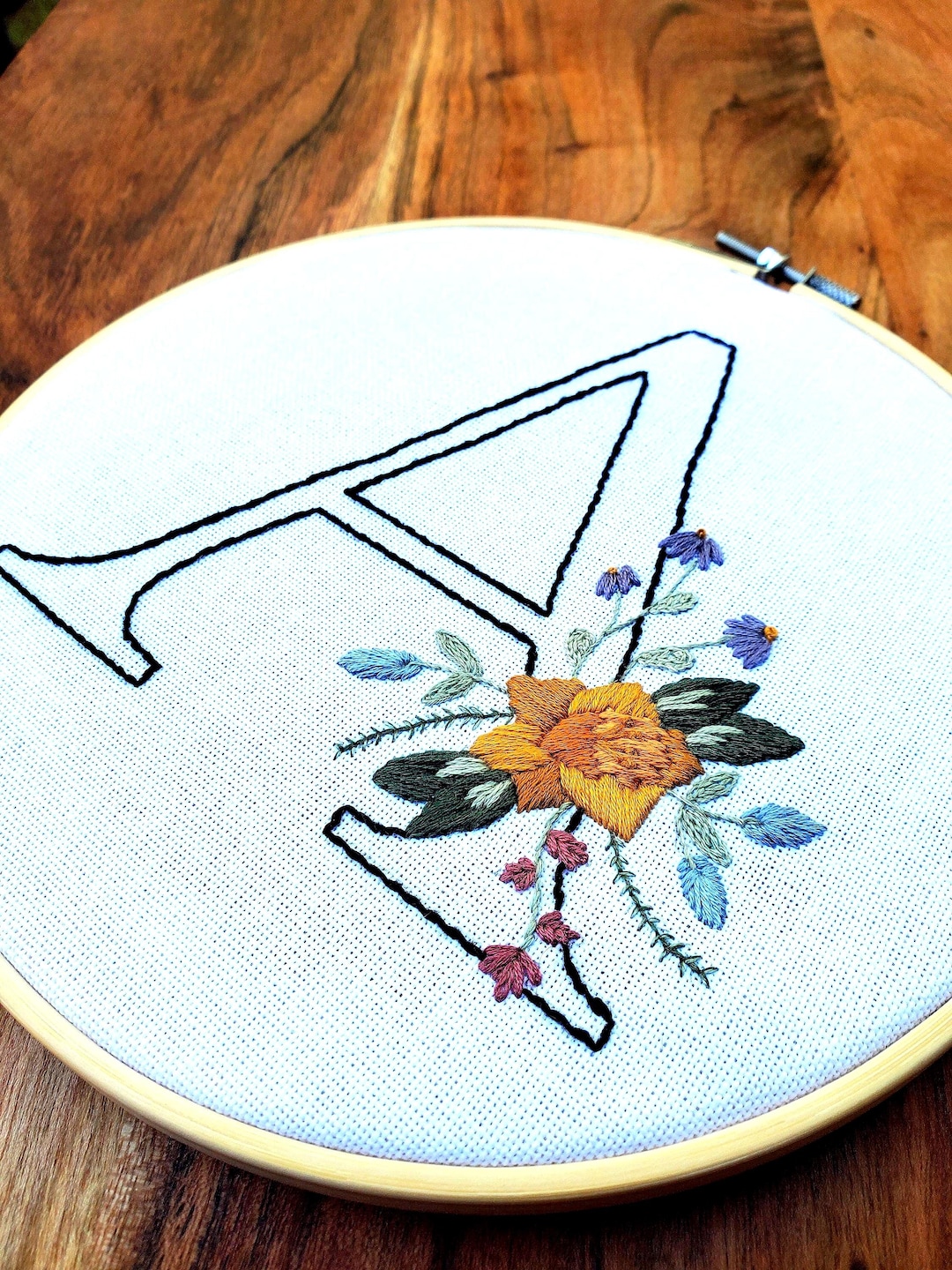 Personalized Embroidery of First Initial or Monogram - Etsy