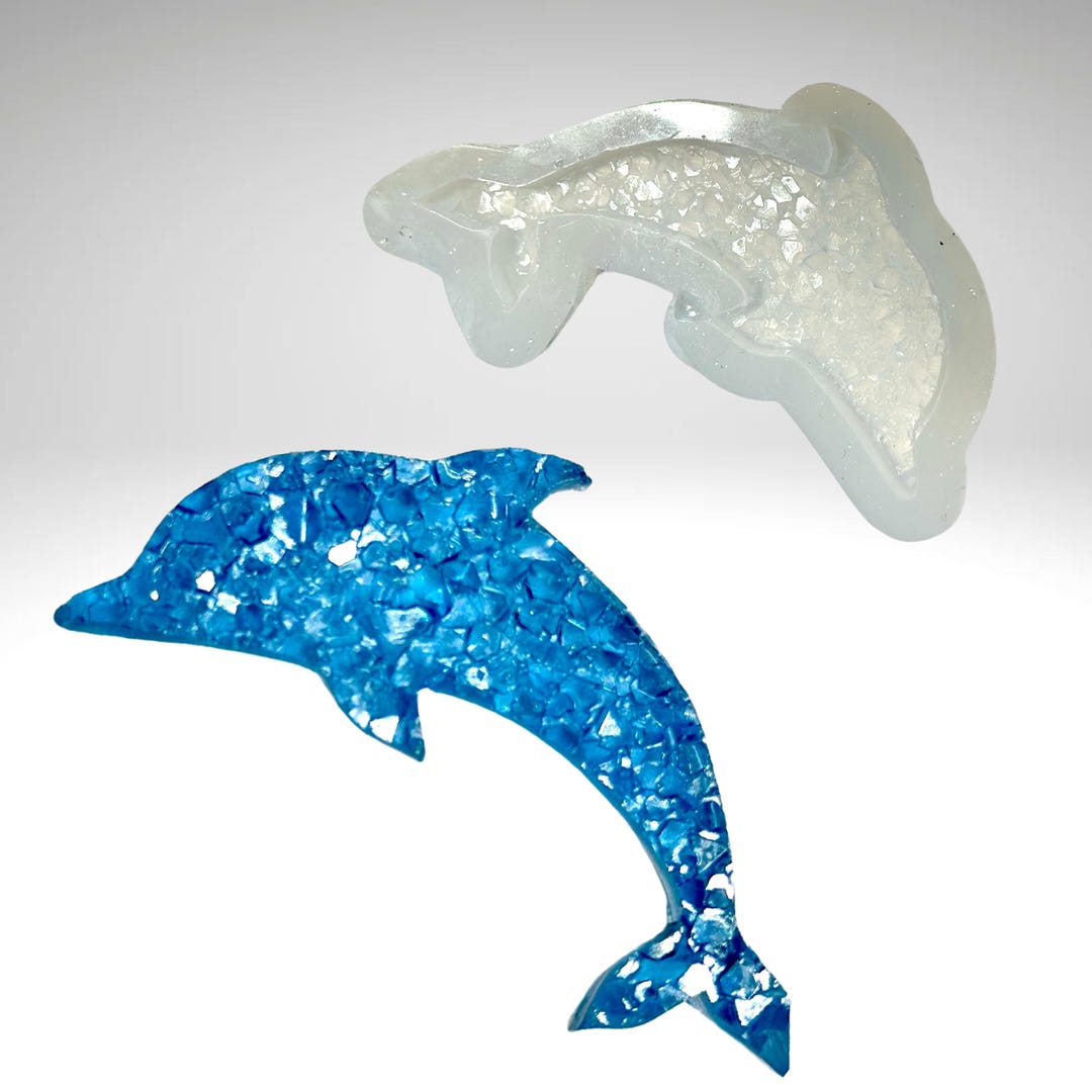 DIY Druzy Dolphin Epoxy Resin Mold for Jewelry and Home Decor - Etsy
