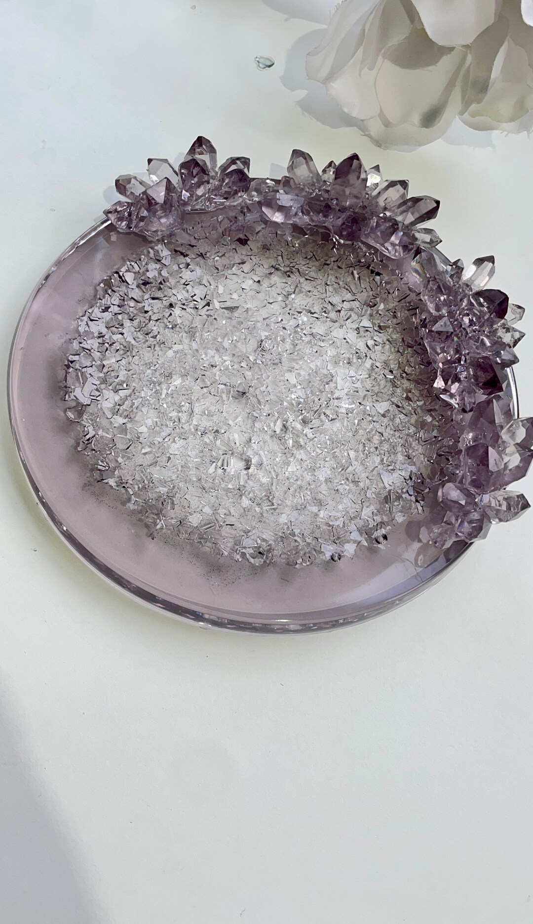 Round Insert Plate Crystals Silicone Mold. Insert Moulds - Etsy