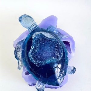 Crystal Sea Turtle Resin Mold Extra Large Geode Silicone Create Custom ...