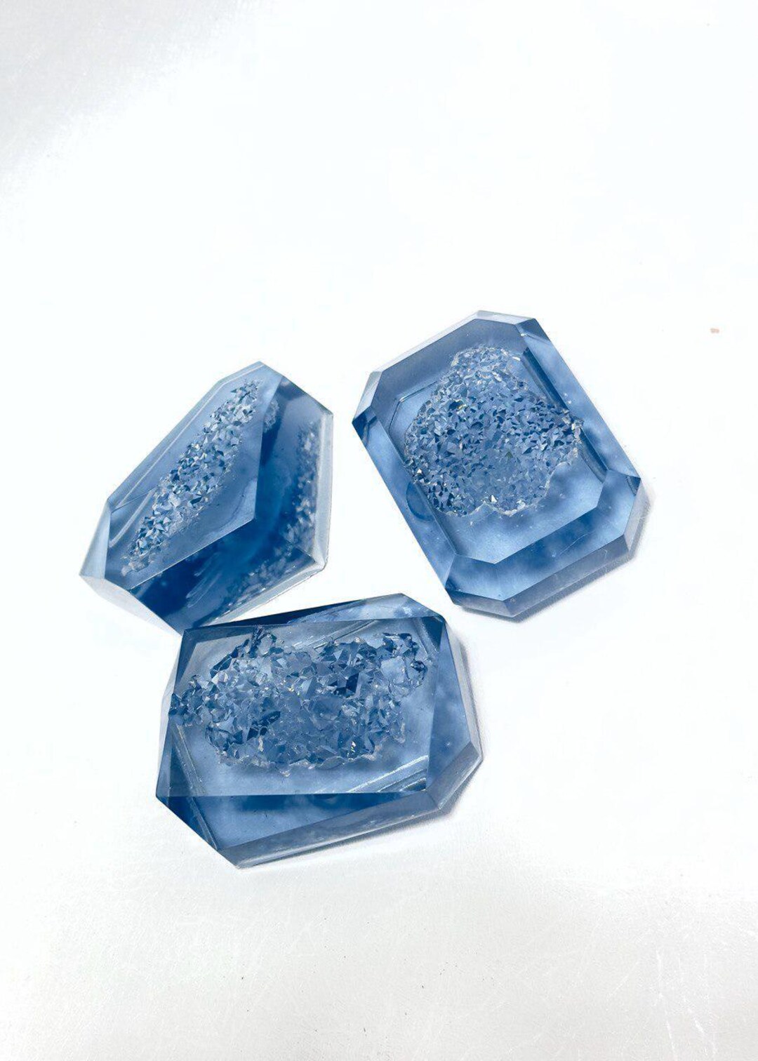 3-piece Silicone Crystal Mold Set for Resin Crafting | Shiny Cluster ...
