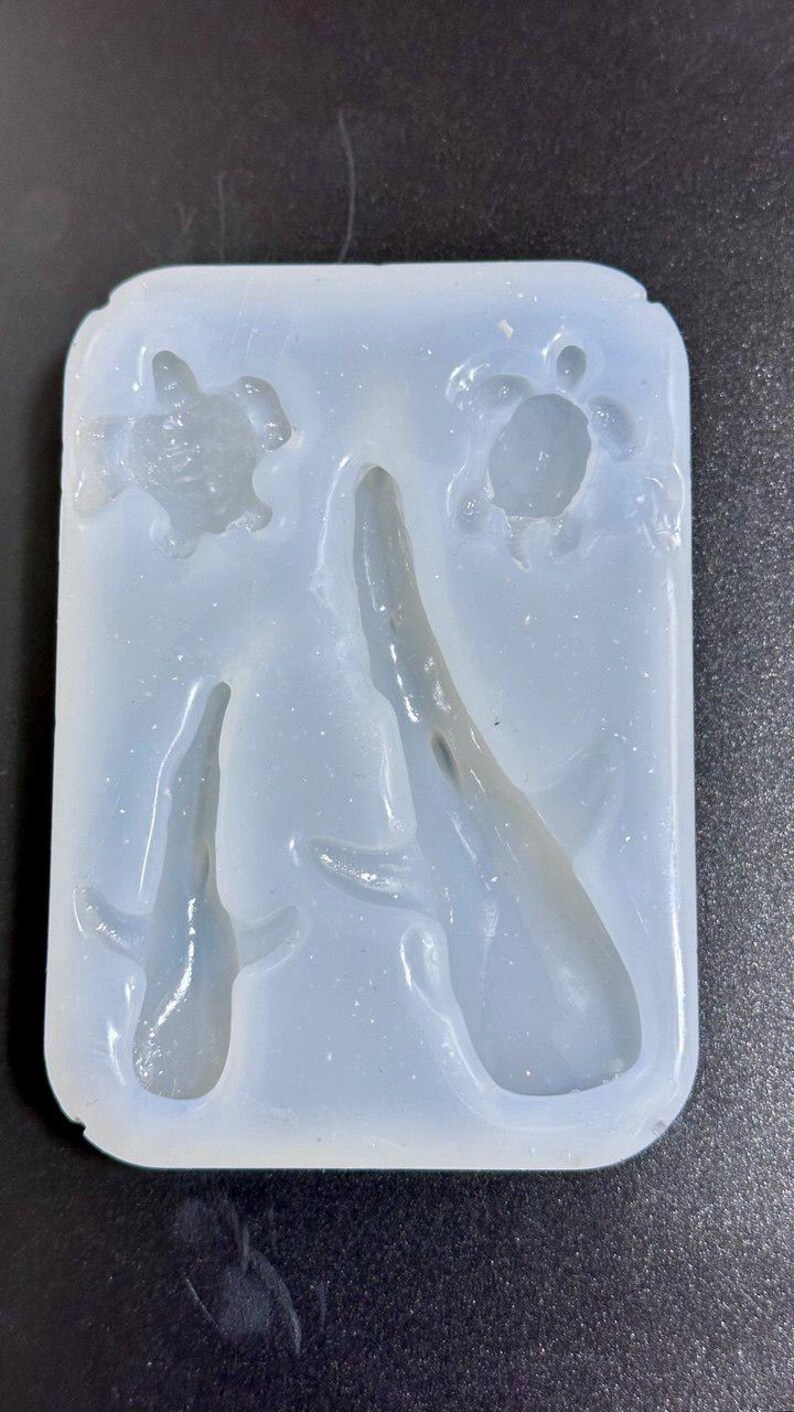 3D Whale & Turtle Silicone Mold: Ocean Resin Crafts - Etsy