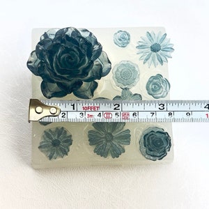 Handmade 3D Floral Silicone Resin Molds 11 Flower Designs, Perfect for ...