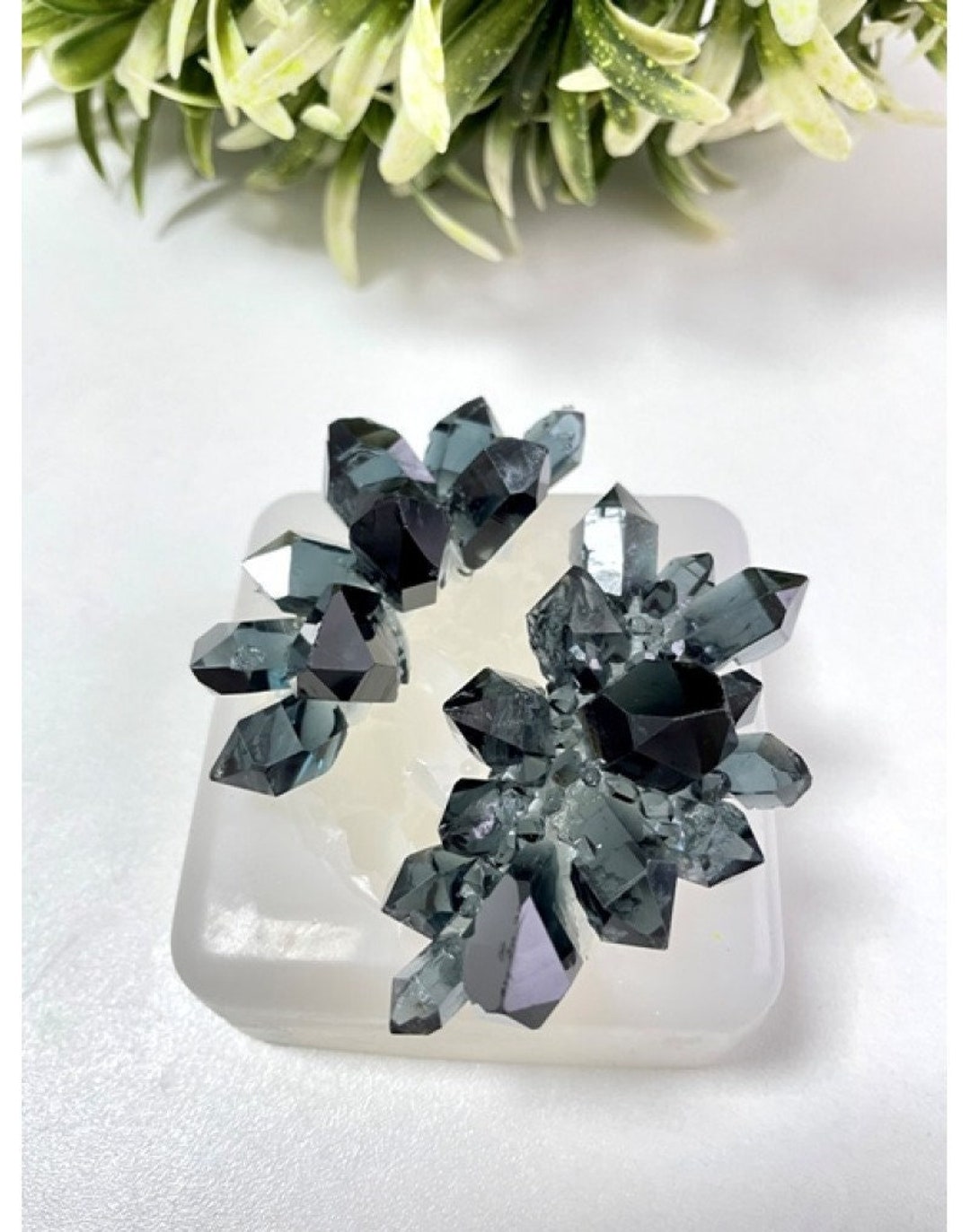 2 SET Little Crystals Cluster Silicone Mold. Crystal Stone Mold Cluster ...